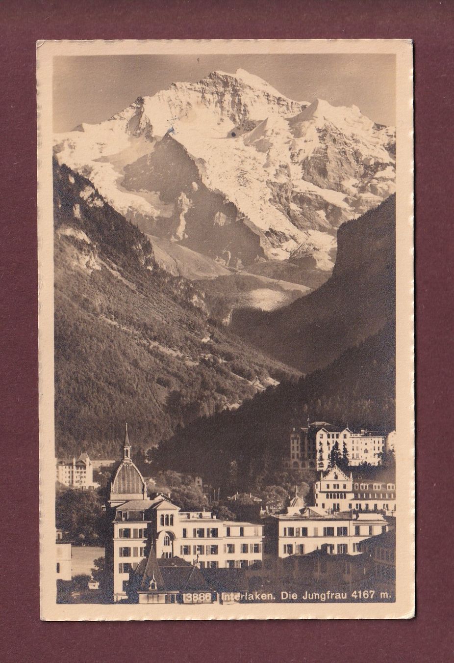 INTERLAKEN - Teil mit Jungfrau - 1912 (D'occasion) à Pully pour CHF 5 ...