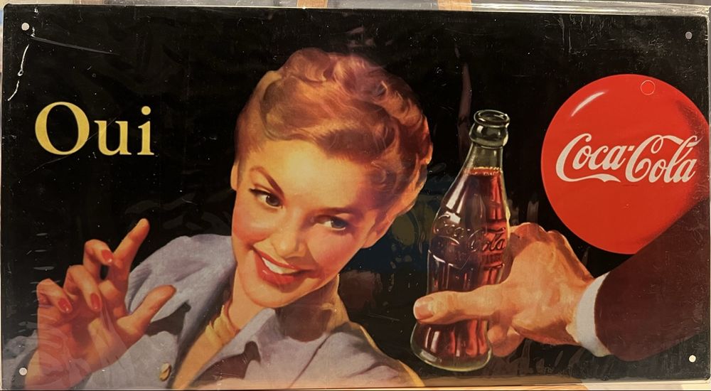 Plaque métal vintage Coca-Cola "Oui" | Kaufen auf Ricardo