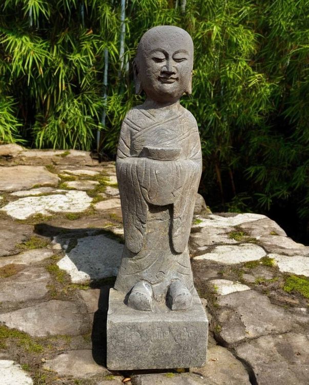Zen Mönch China Garten Skulptur Buddha Figur Stein alt (Gebraucht) in ...