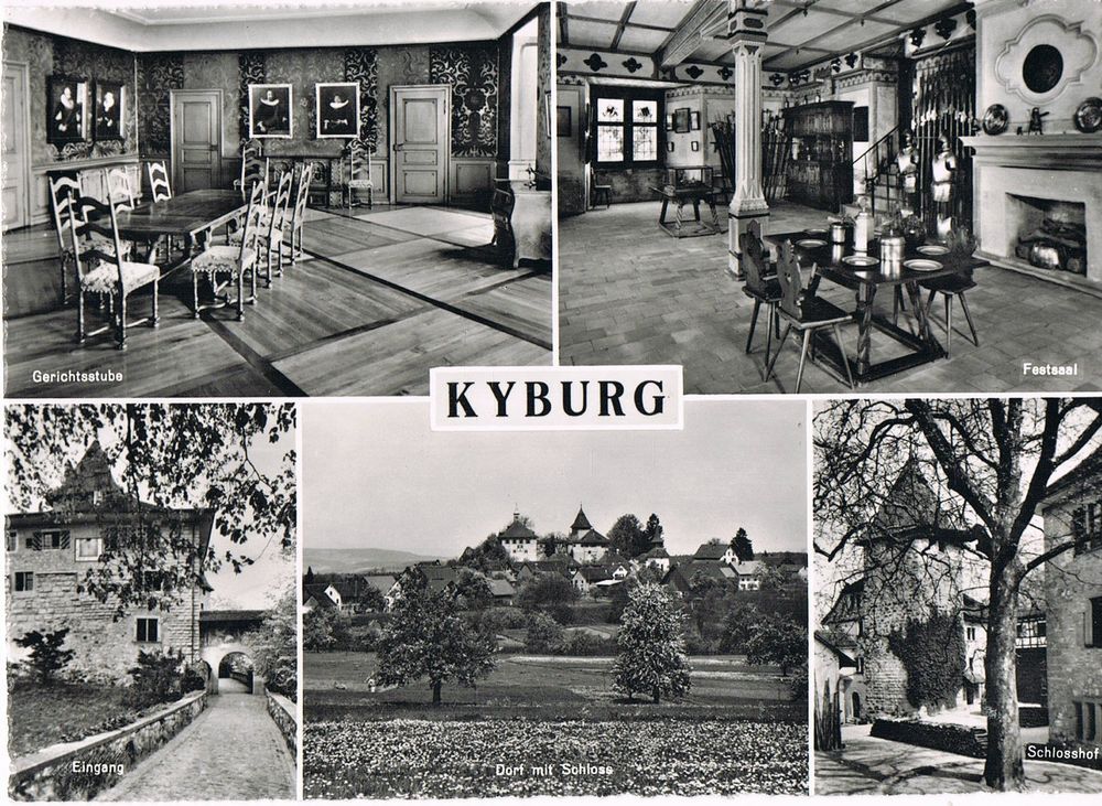 Schloss Kyburg, 5-Bilder-AK | Kaufen auf Ricardo