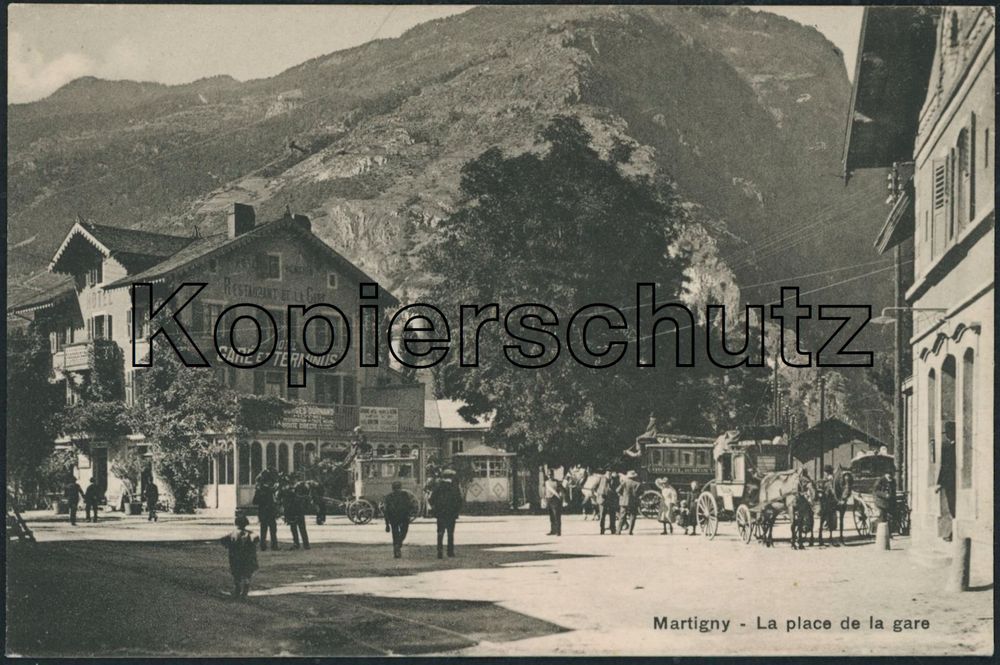 VS Martigny - Postkutsche - Kutsche - Bahnhof - Bahn (Neu (gemäss Beschreibung)) in Schindellegi ...