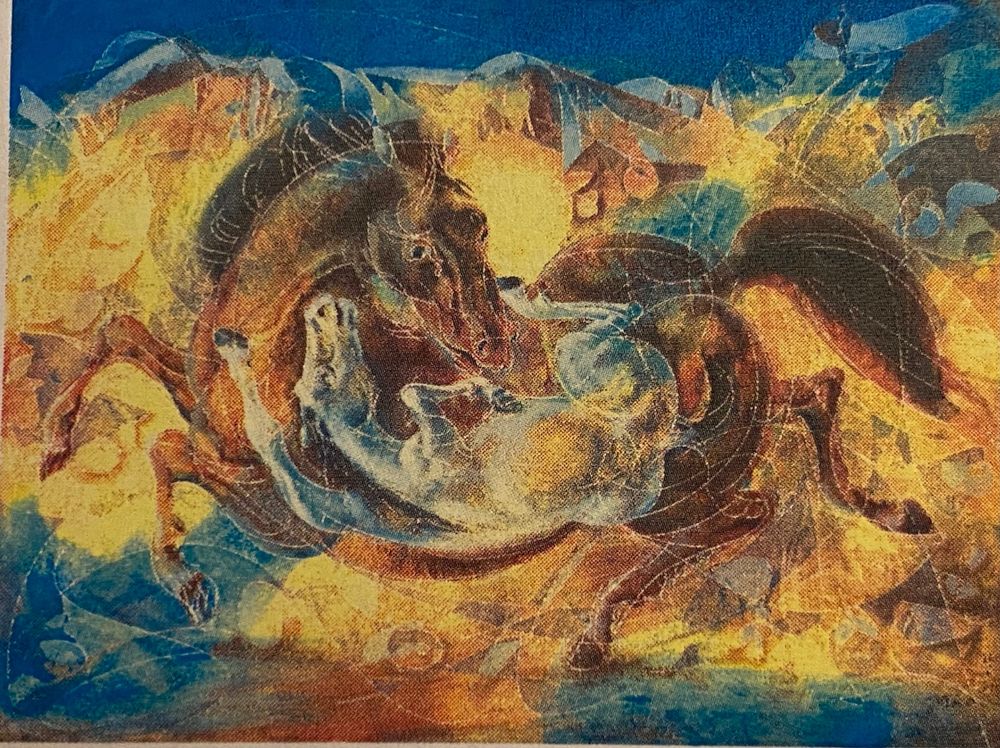 Hans Erni „Pferde“, 1988 | Kaufen auf Ricardo