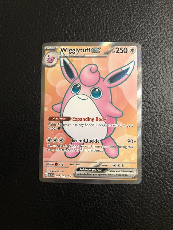 Pokémon 151 Wigglytuff ex Full Art 187/165 NM Ab 1 (Gebraucht) in ...