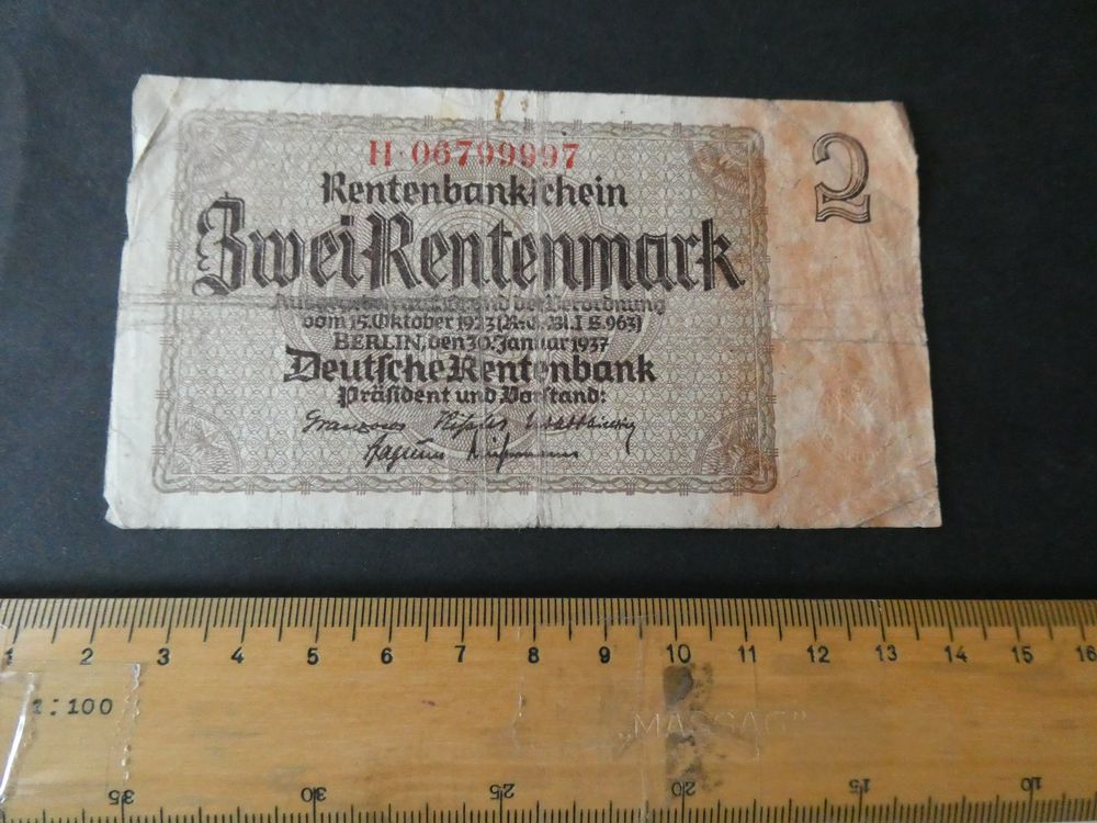 Dt. Reich 1937, 2 Rentenmark | Kaufen auf Ricardo