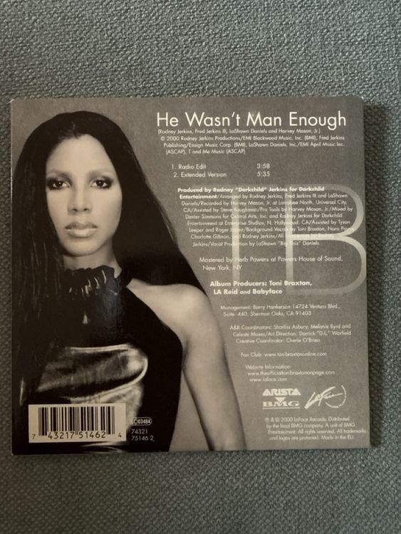 Toni Braxton - He Wasn't Man Enough - CD Single comme neuf (D'occasion ...