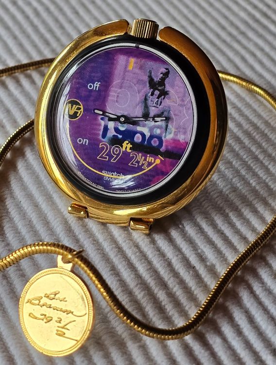 Swatch Pop Up Watch PUZ100 "Bob Beamon" Top Zustand RARITÄT (Gebraucht ...