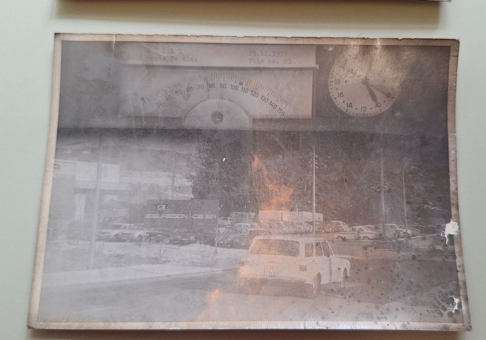 Altes Foto Radar Kontrolle Car Flamatt 1980 Auto Bulle 1975 (Gebraucht ...