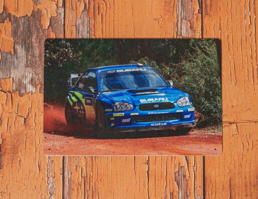Subaru Impreza WRX STI Rally Car Blechschild Schild (Neu und ...
