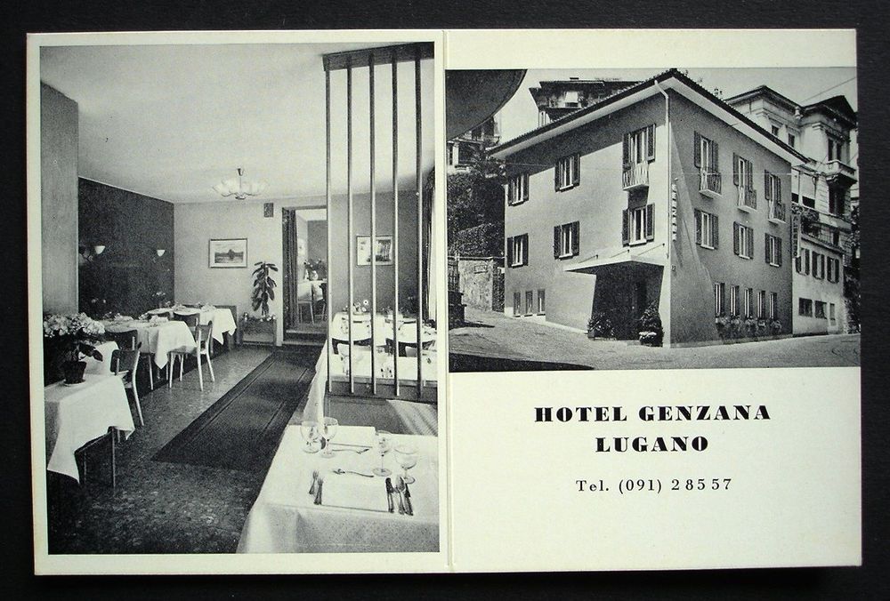 LUGANO Werbung Hotel Genzana Prop. W. Luescher-Hofstetter | Kaufen auf Ricardo