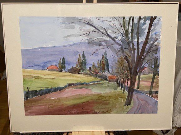 Aquarell aus dem Jura «Landschaftsmalerei» von Pierre Beck (Gebraucht ...