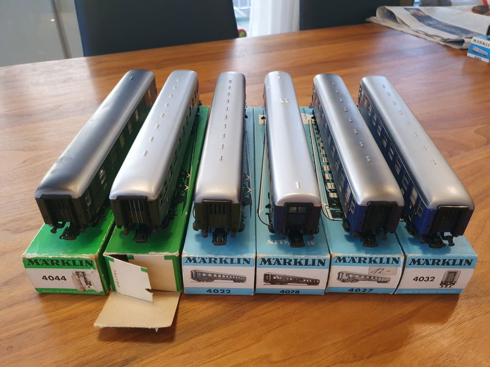 Märklin 4022, 4023, 4027, 4032, 4044, 4078 DB D-Zug WagenOVP (Gebraucht ...