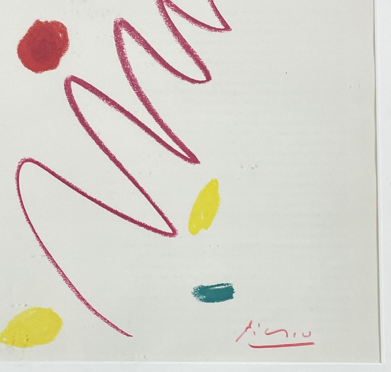 Pablo Picasso Lithographie Handsigniert mit Zertifikat | Kaufen auf Ricardo