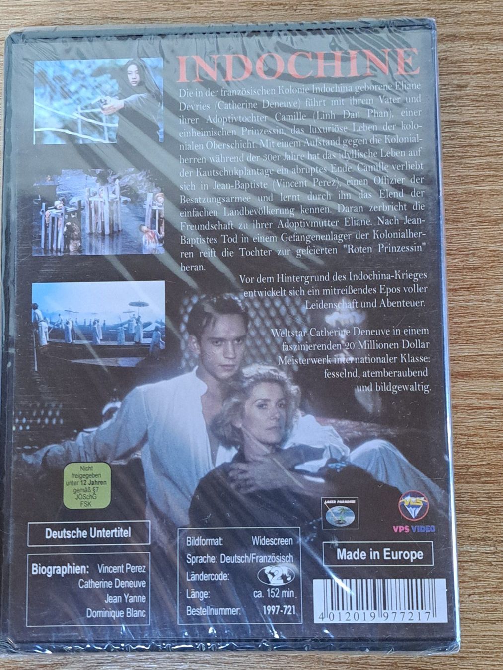 DVD INDOCHINE mit Catherine Deneuve, Vincent Perez, Jean Yan (Neu und ...
