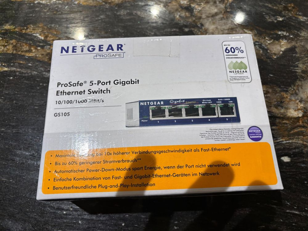 NETGEAR ProSafe 5-Port Gigabit Switch GS105 | Kaufen auf Ricardo