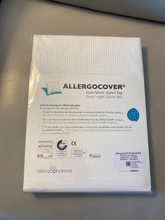 Allergocover Deckenbezug für Allergiker (Neu und originalverpackt) in ...