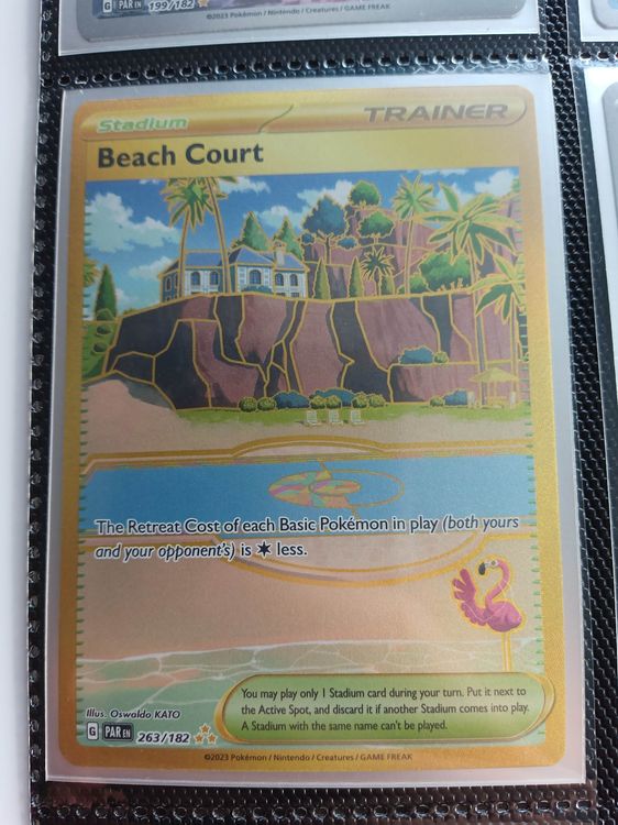 Beach Court Gold Card - Paradox Rift Pokemon Englisch (Gebraucht) in ...