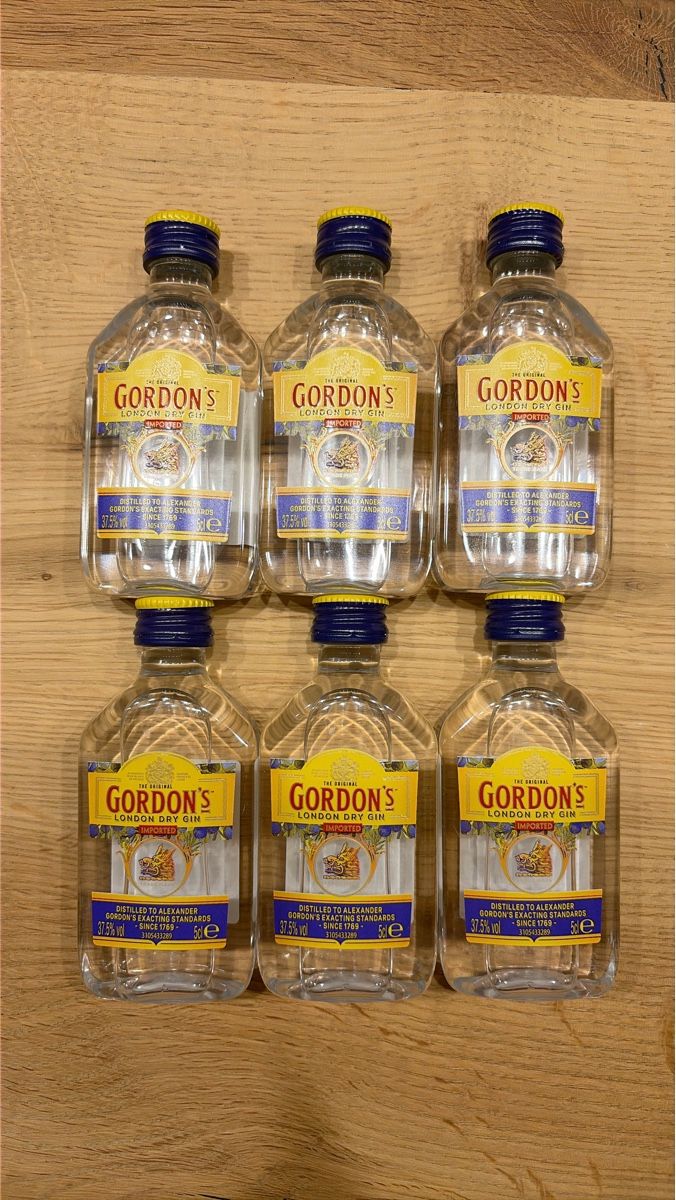 Gordon's London Dry Gin miniatures 6 x 5cl - NEW (Neu (gemäss ...