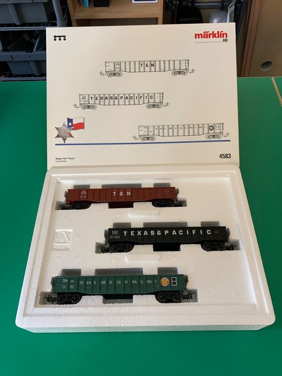 MARKLIN 4583 Set 3 Gondolas TEXAS & PACIFIC (Neu und originalverpackt) in La Chaux-de-Fonds für ...