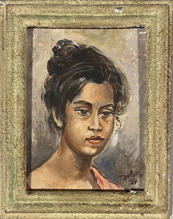 Portrait Gemälde von eine Dame Signiert | Kaufen auf Ricardo