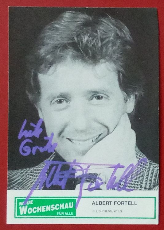Albert Fortell Autogramm signiert Fotopostkarte 10x15cm (Gebraucht) in ...