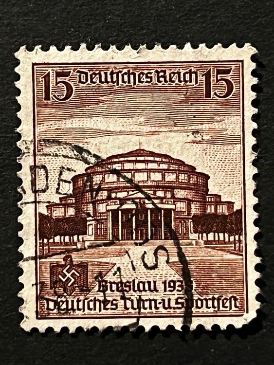 DR / Briefmarke Dritten Deutschen Reiches / Francobollo 3 Re (Gebraucht) in Chiasso für CHF 1.5 ...