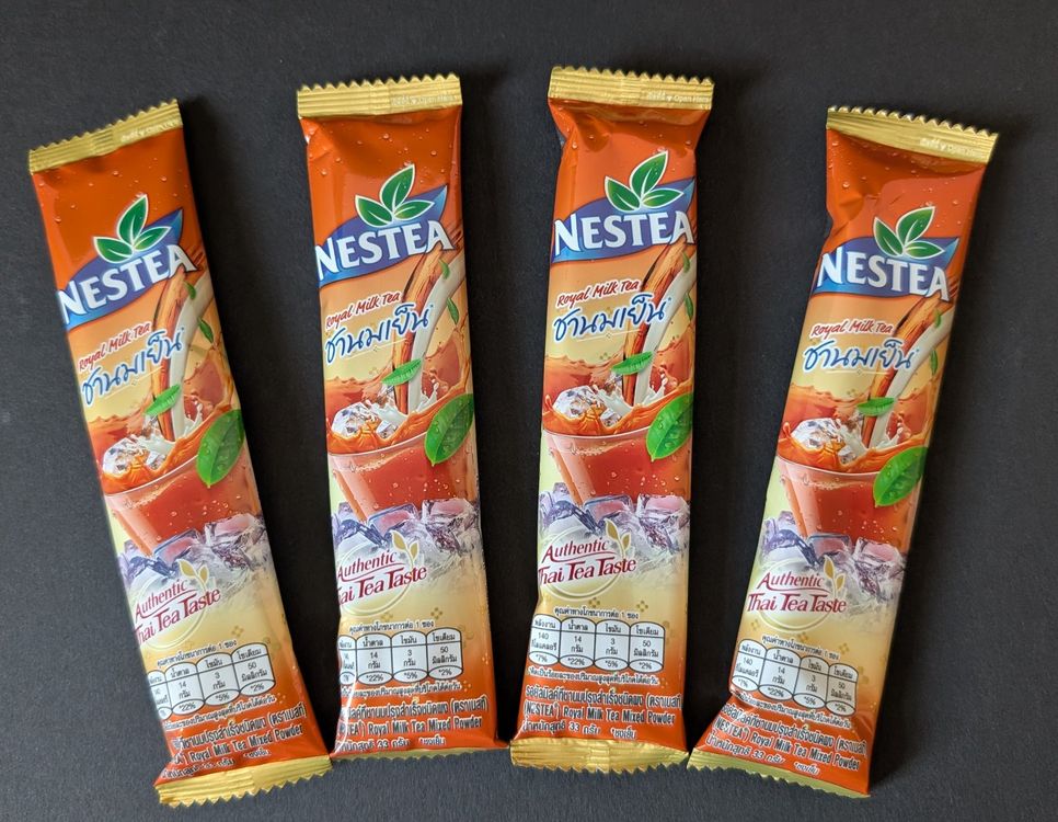 4 x Nestea Instant Thai Milk Tea Mix Powder Iced Tea (Neu und ...