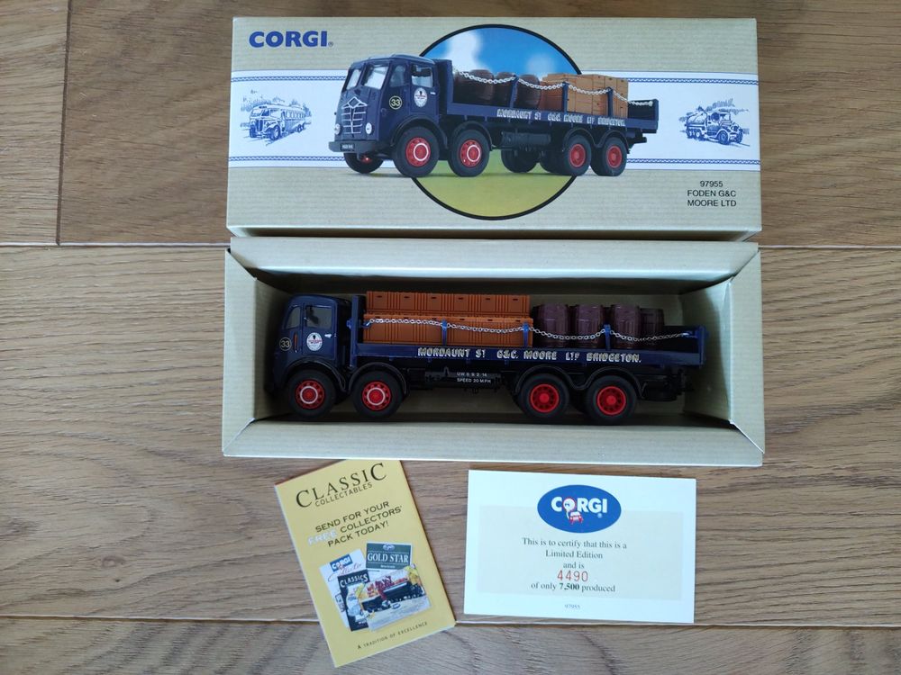 Corgi 97955 Foden Flatbed Chain Lorry Guinness (Neu (gemäss ...