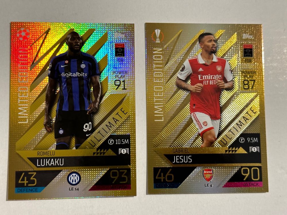Match Attax, Limited Edition 2023, Gabriel Jesus/R. Lukaku (D'occasion ...