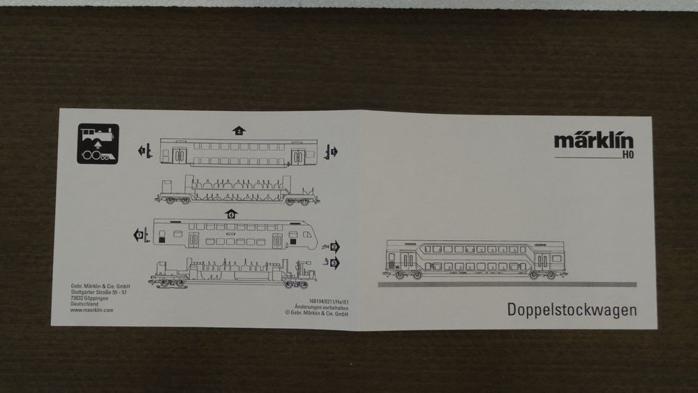 Märklin 43475, Doppelstockwagen- Set, Metronom, LNVG, NEU | Kaufen auf ...