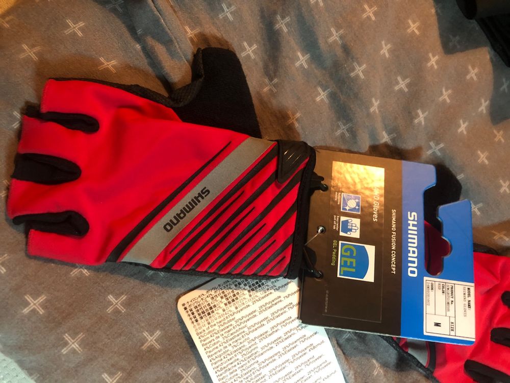 Neu gel Rennvelo bike Handschuhe rot shimano 🔝🚴🏻‍♀️🚴💪 (Neu und ...