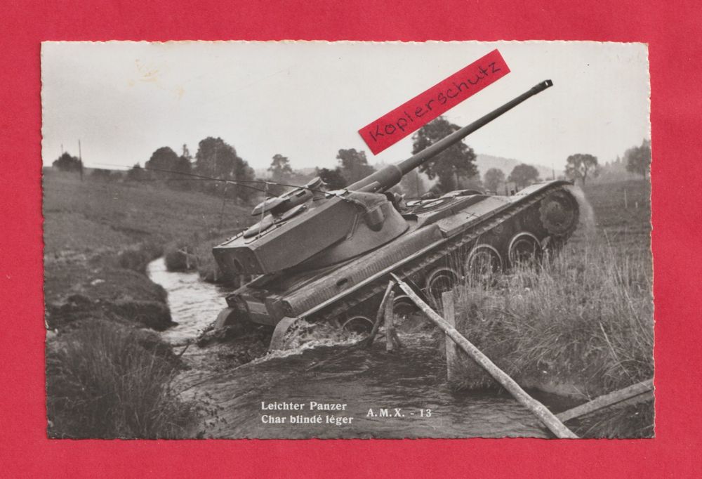 Schweizer Armee Leichter Panzer A.M.X. - 13 Foto-AK (Gebraucht) in Zürich für CHF 24.5 – mit ...