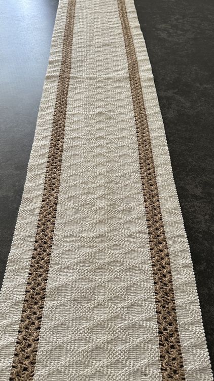 Tischlaufer Braun Beige