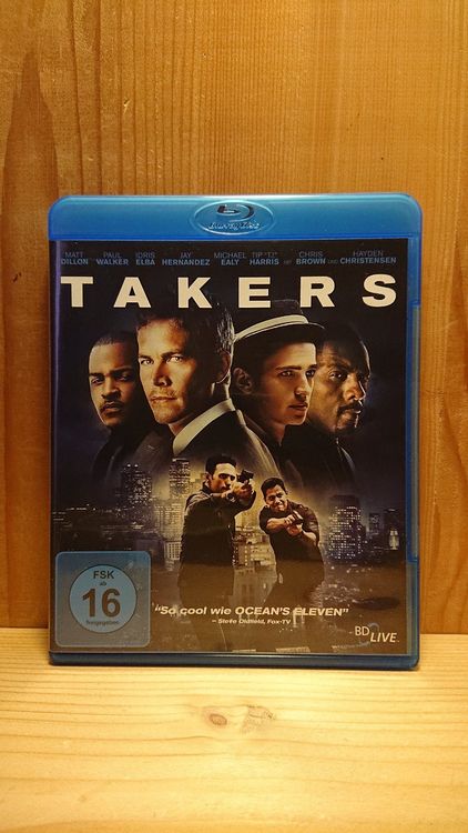 TAKERS Blu-Ray mit Paul Walker (Gebraucht) in Wilderswil für CHF 3.5 – mit Lieferung auf Ricardo ...