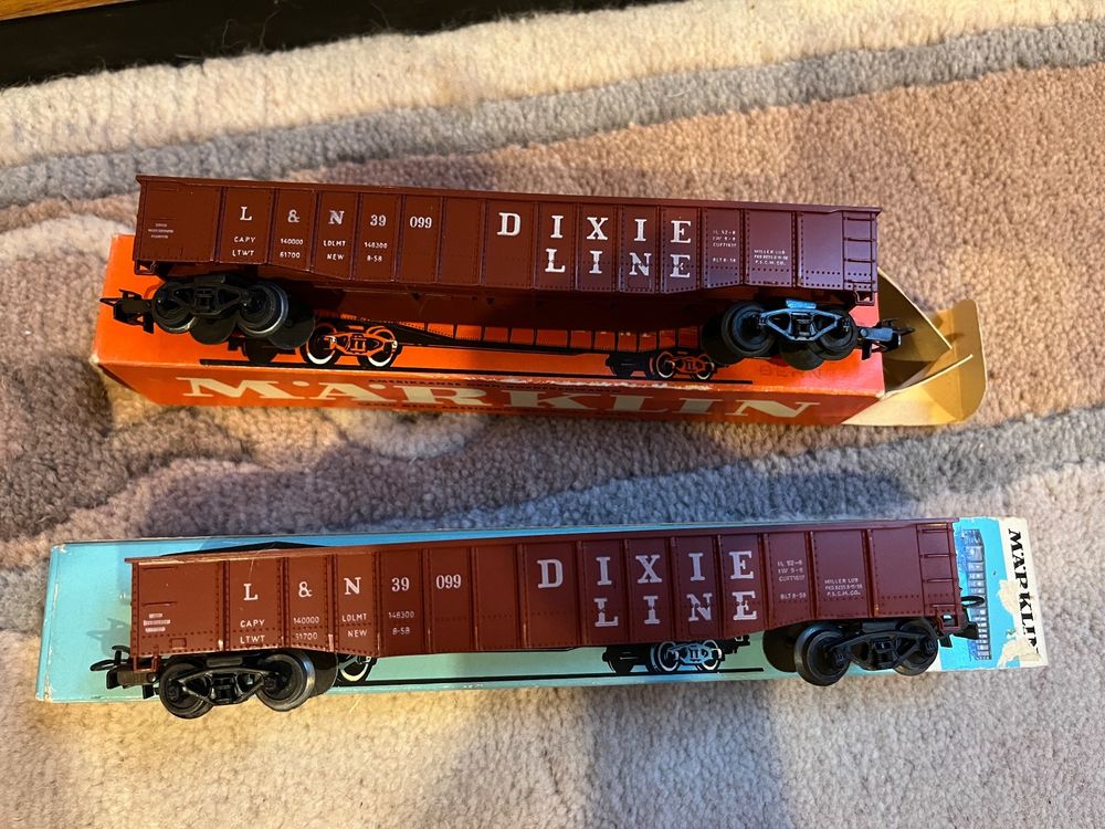 Märklin 4575 Gondola Dixie Line OVP erste Version 1961 2x (Gebraucht ...