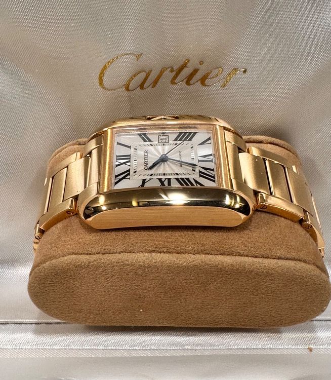 Cartier Tank Anglaise XL 18K Rosegold Automatik | Kaufen auf Ricardo
