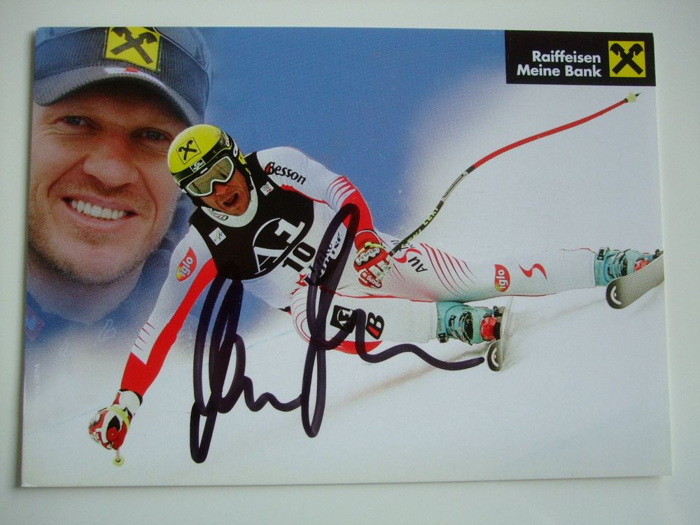 HERMANN MAIER (AUT) SKISTAR AUTOGRAMMKARTE (Gebraucht) in Schachen b ...