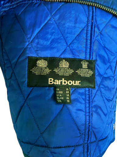 Barbour Navy Blue Quilted Jacket - Size UK 10 / EU 44 (Gebraucht) in ...