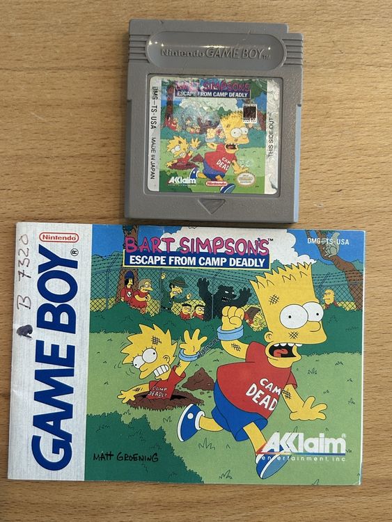 Bart Simpson Escape from Camp Deadly Gameboy Game (Gebraucht) in ...