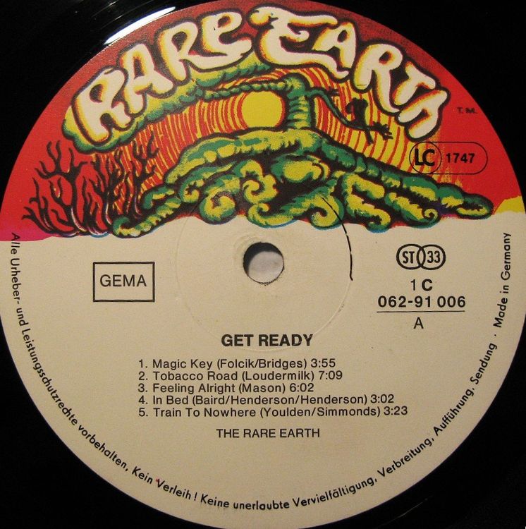 RARE EARTH "Get Ready" RI LP 1971 IN VG++/EX (Gebraucht) in Monthey für ...