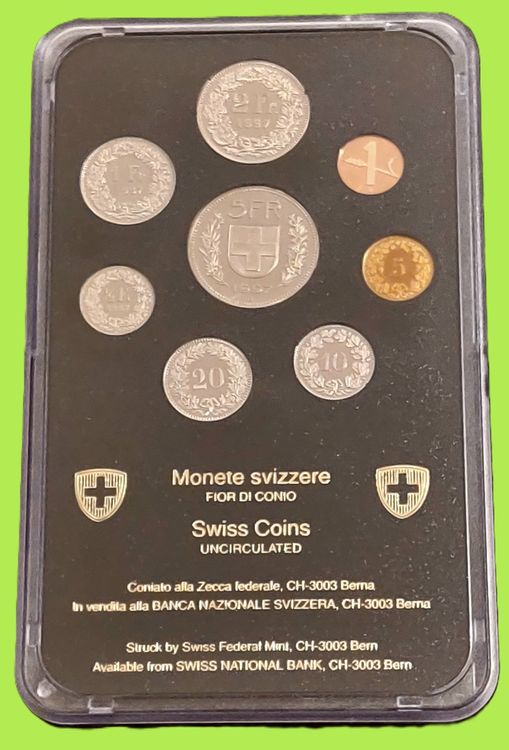 CH - Münzsatz 1997 stgl (Neu (gemäss Beschreibung)) in Arch für CHF 19 – mit Lieferung auf ...