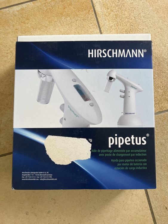 Hirschmann Pipetus® Akku Pipettierhilfe neuwertig (Neu und ...