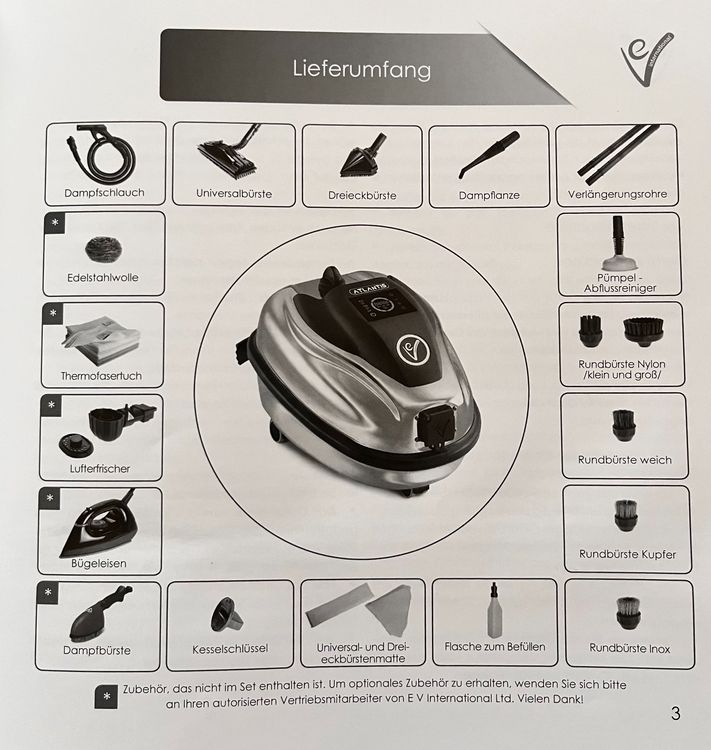 Trockendampfreiniger EV Atlantis, neuwertig (Neu und originalverpackt) in Luzern für CHF 2240 ...