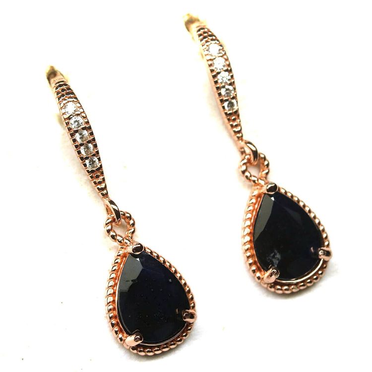 VRAI/ECHTE 13.86ct Saphir boucle oreille/ohring (Neu (gemäss ...