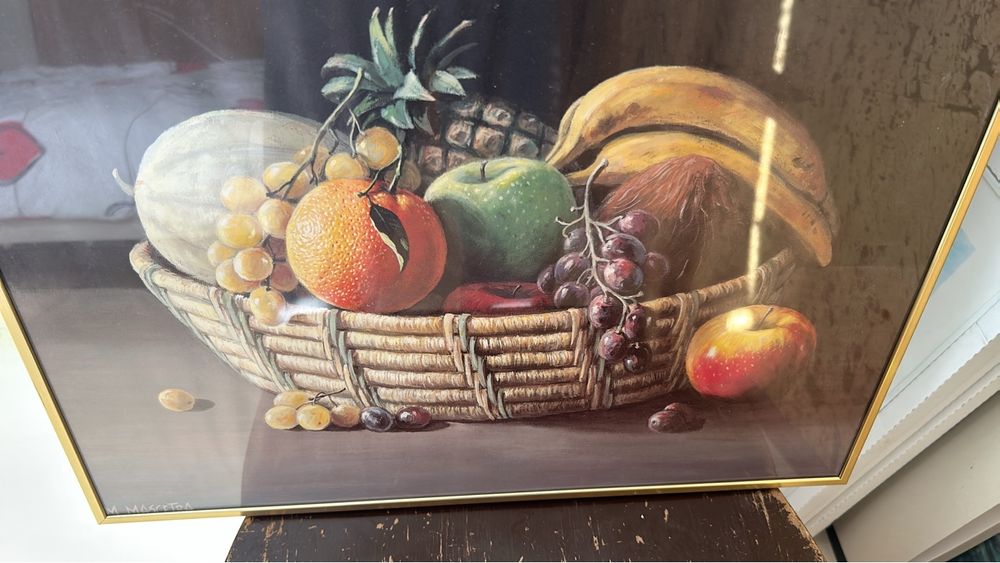 Gemälde Früchte Obstkorb Vintage | Kaufen auf Ricardo