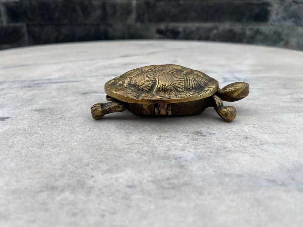 Schildkröte aus Messing / Deckeldose | Kaufen auf Ricardo