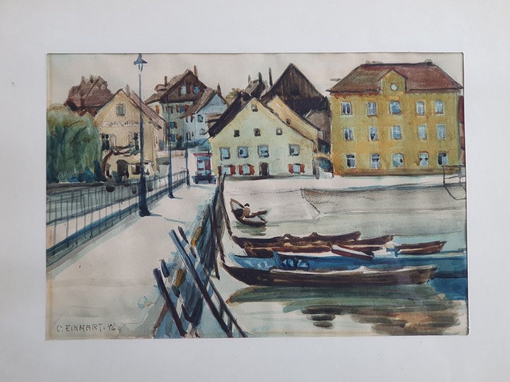 Aquarell, Karl Einhart, Bodenseekünstler | Kaufen auf Ricardo