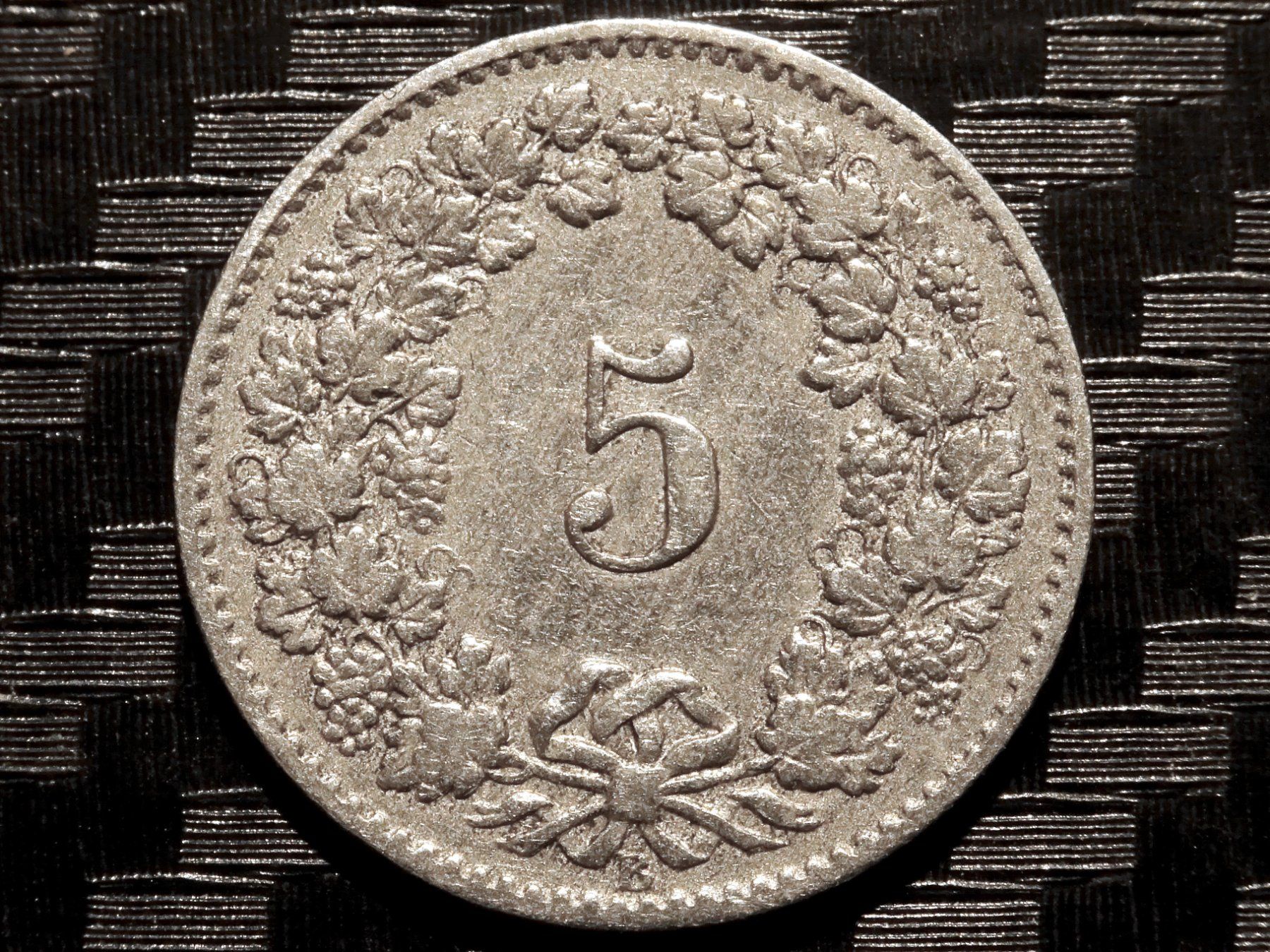 1881 - 5 cts. 2.00 Mio.! 1.98gr!! (D'occasion) à Courgenay pour CHF 3 ...