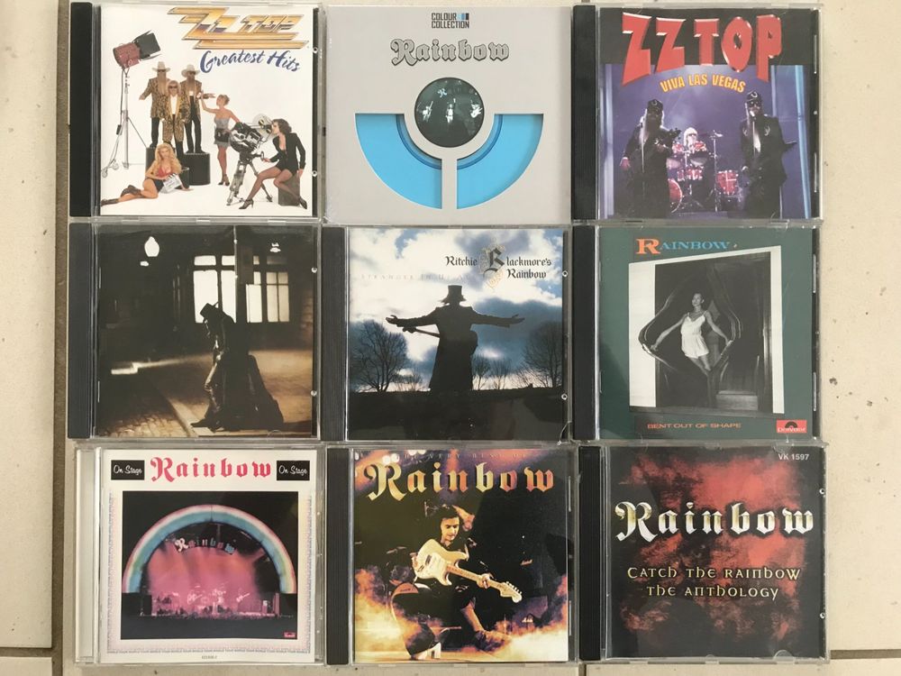 RAINBOW (Ritchie Blackmore) CD SAMMLUNG 7 CDs + 2 x ZZ TOP, (Gebraucht) in Brunnen für CHF 9.9 ...
