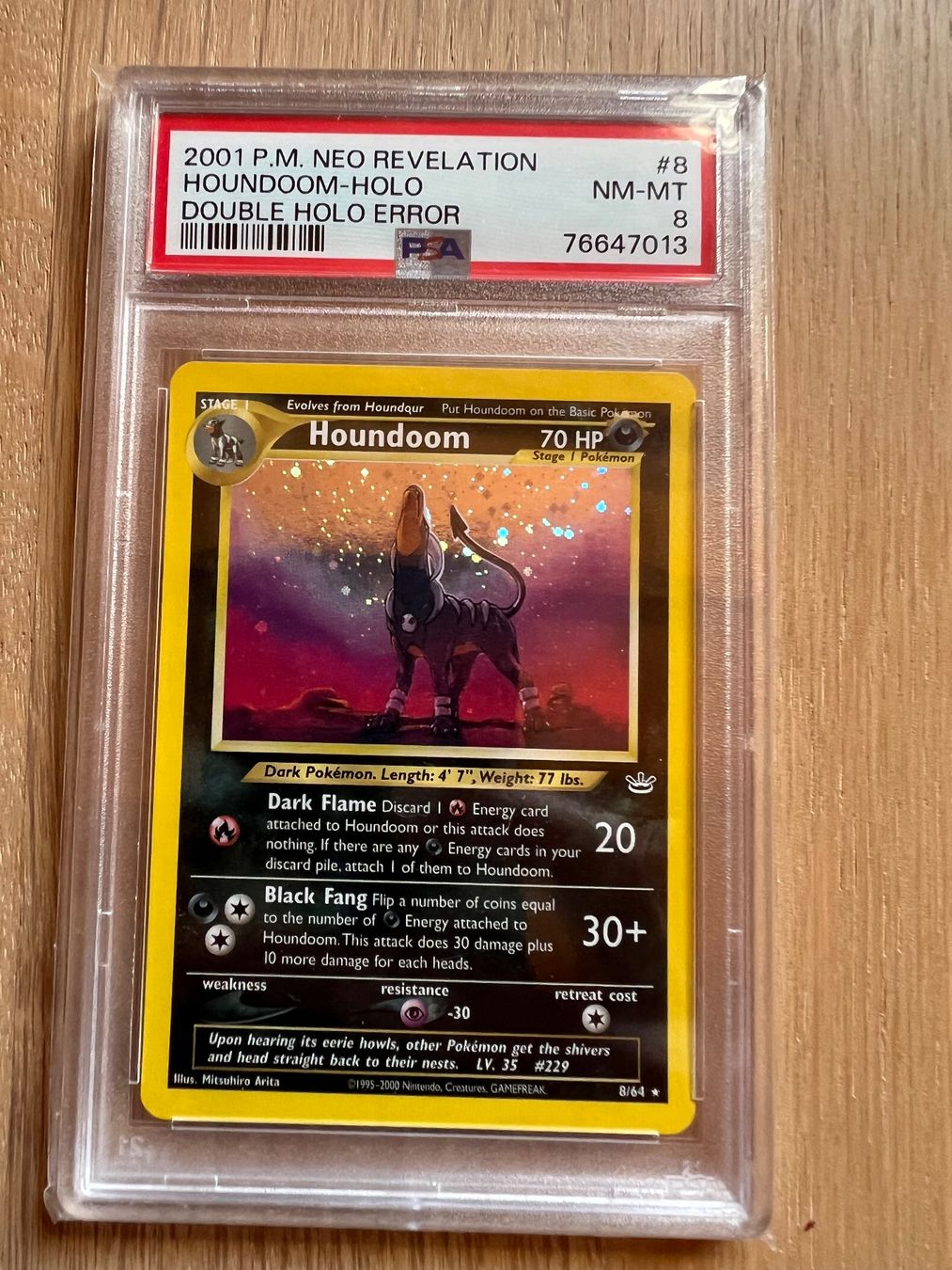 Pokémon Houndoom Neo Revelation “DOUBLE HOLO” Error PSA 8 (Gebraucht) in Locarno für CHF 1000 ...