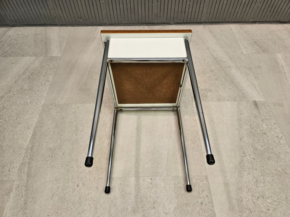 Vintage Side Table Stool Hocker mit Staufach Beistellhocker (Gebraucht ...